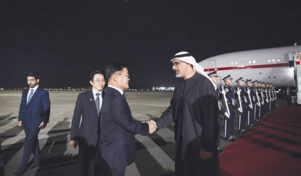 On behalf of the President of the UAE.. Khalid bin Mohammed ...