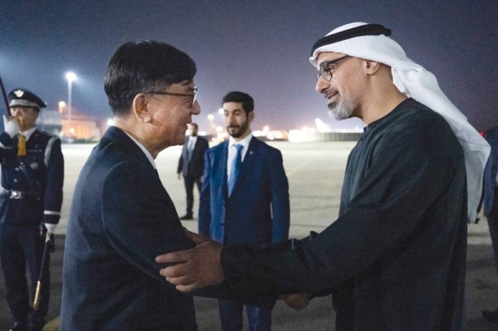 On behalf of the President of the UAE.. Khalid bin Mohammed ...