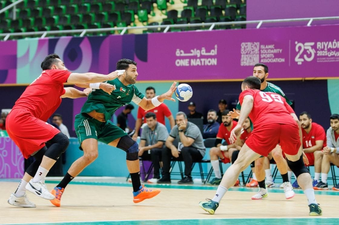 The UAE handball team qualifies for the semi-finals of the Solidarity Games