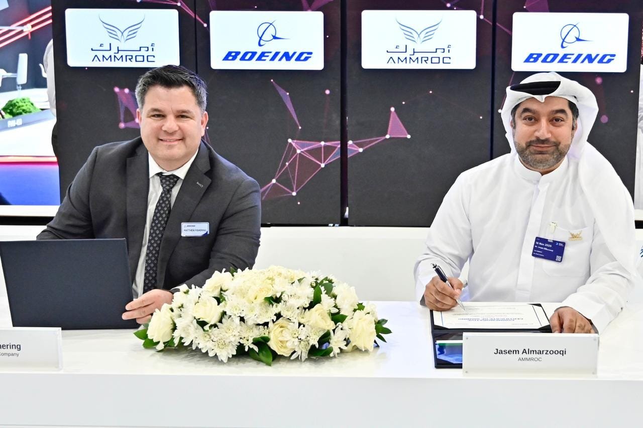 During their participation in the Dubai Airshow, AMMROC and Boeing ...