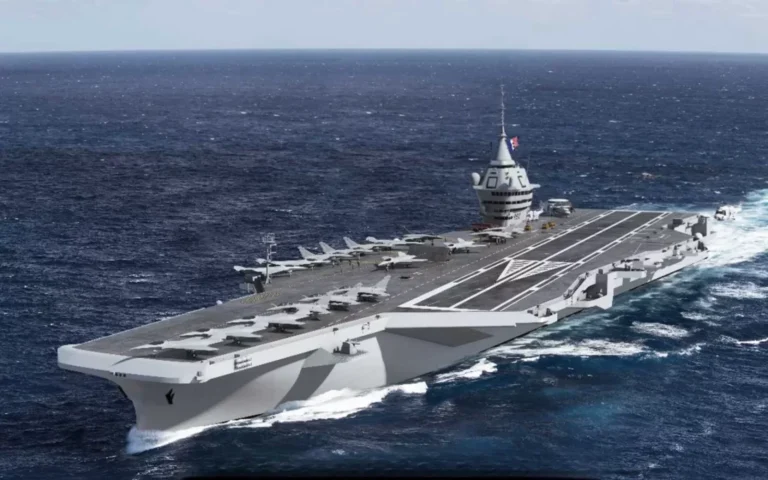 France is looking to a stronger naval future with a new aircraft carrier.