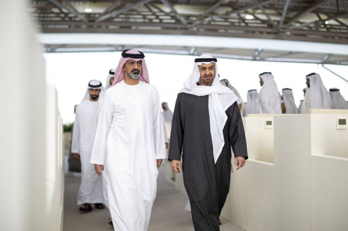 His Highness Sheikh Mohammed bin Zayed receives the Crown Prince of Ajman