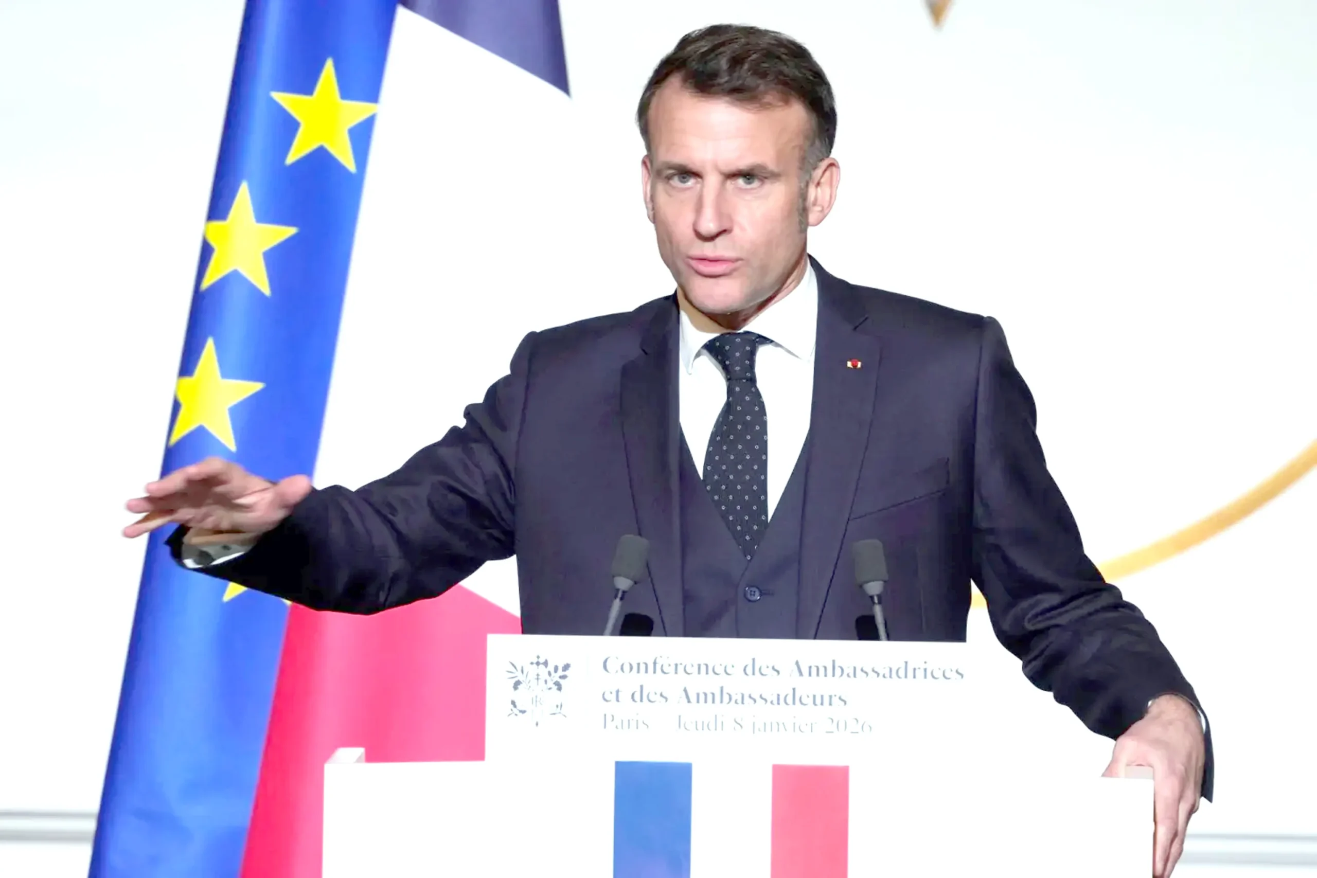Macron: A colonial approach is unacceptable and Europe must use its tools