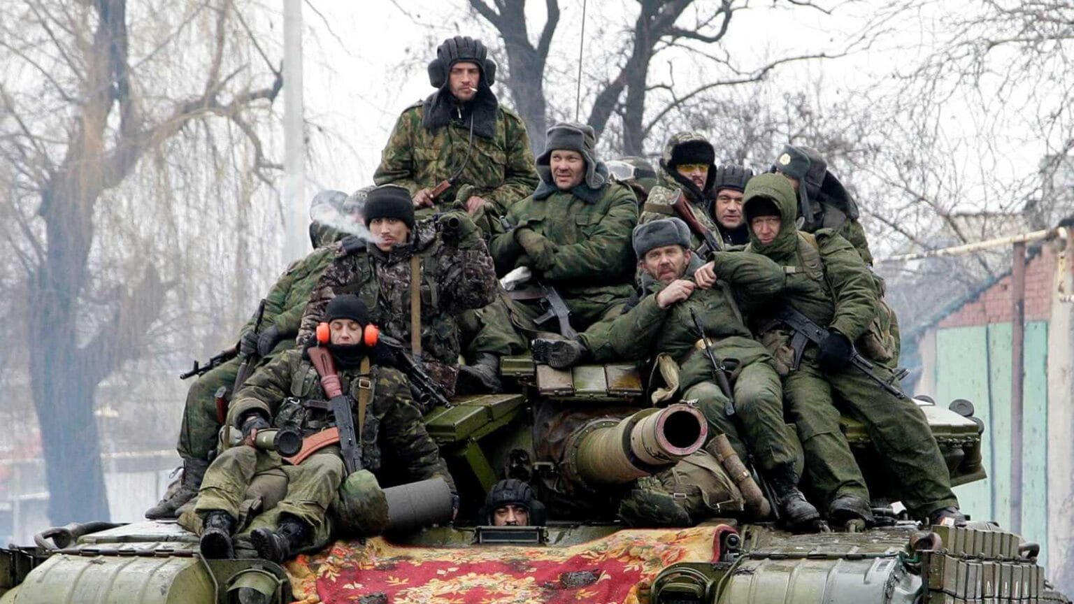 Russia announces the destruction of a Ukrainian border guard post.