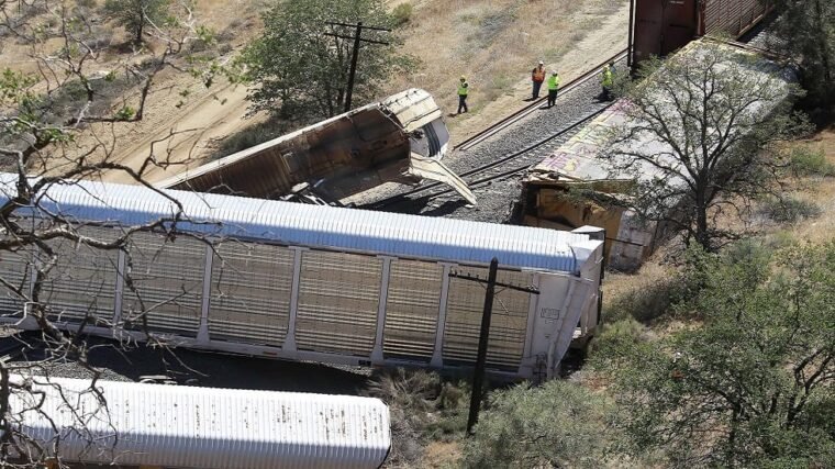The freight train breaks down, causing the situation to deteriorate.