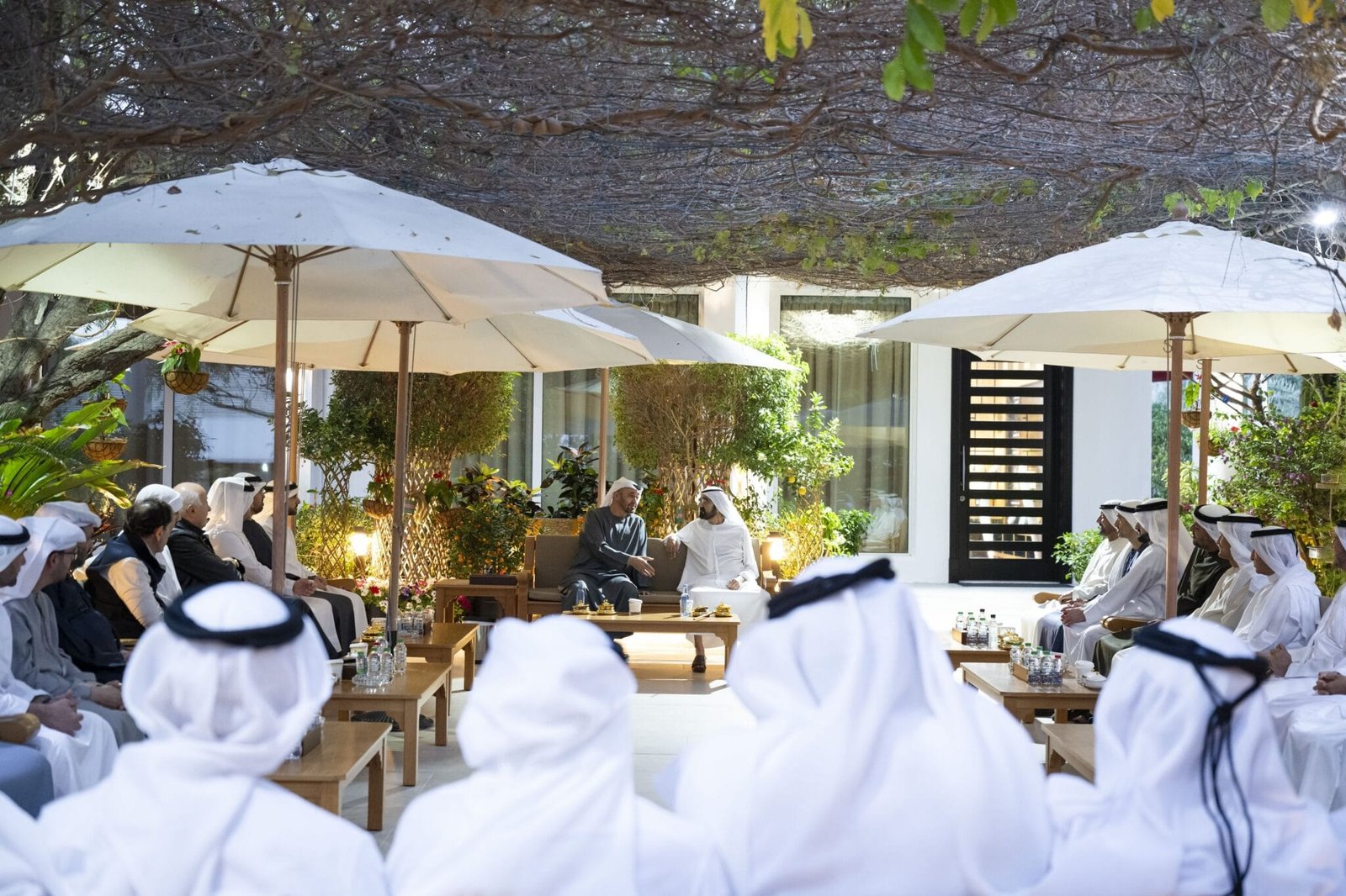 During their meeting at Al Marmoum Rest House in Dubai.. The President ...