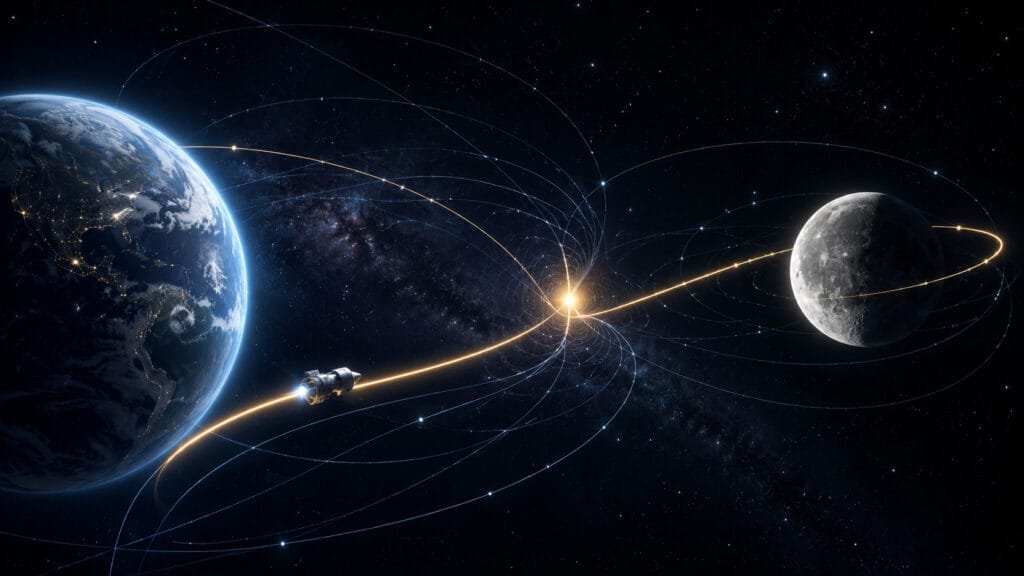 Gravity Highways: Hidden Space Roads to Reduce Moon Mission Costs