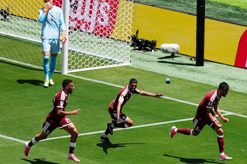 Khoukhi snatches a dramatic equalizer.. Qatar secures its first-ever ...