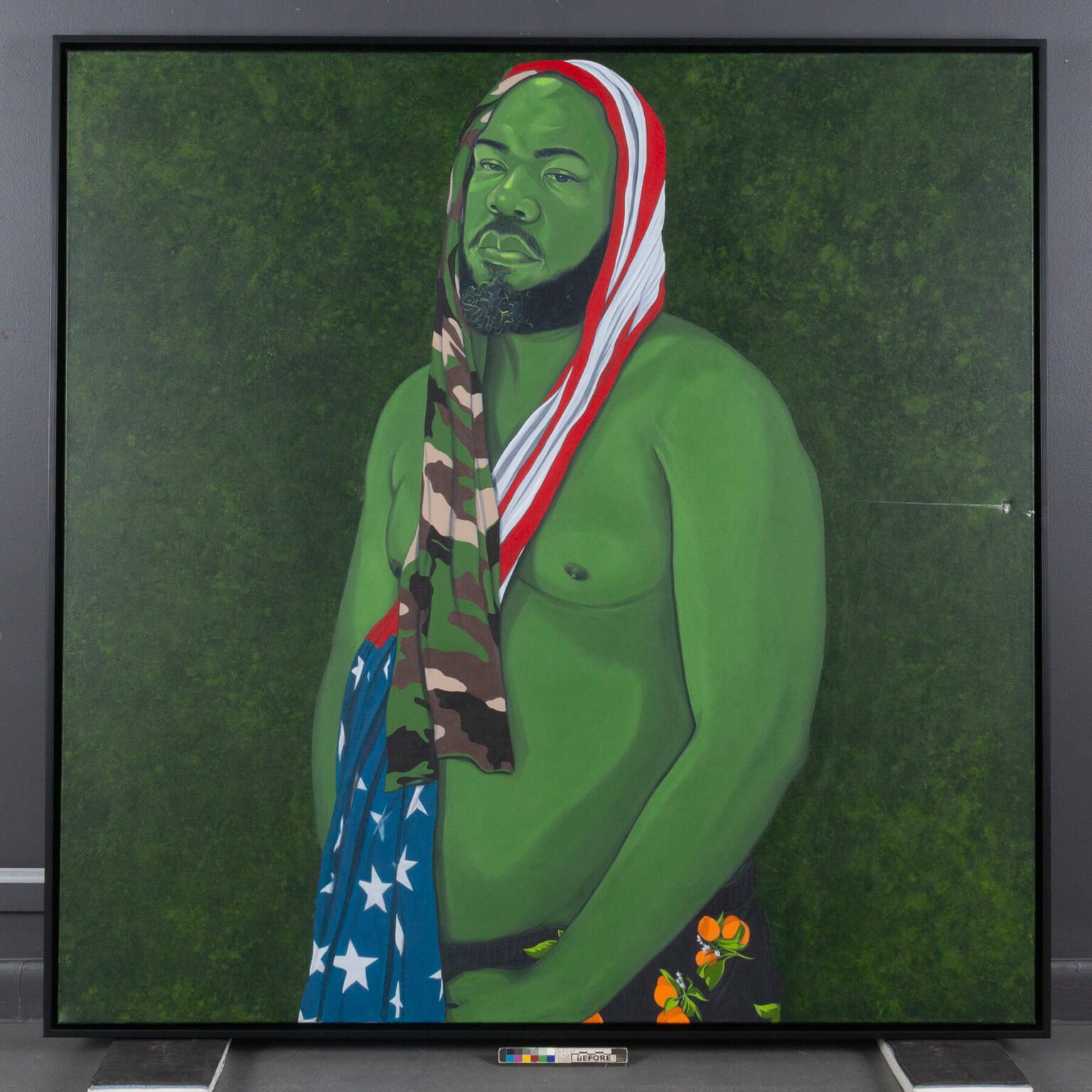 US Museum Exhibits Damaged Painting Following Racist Incident